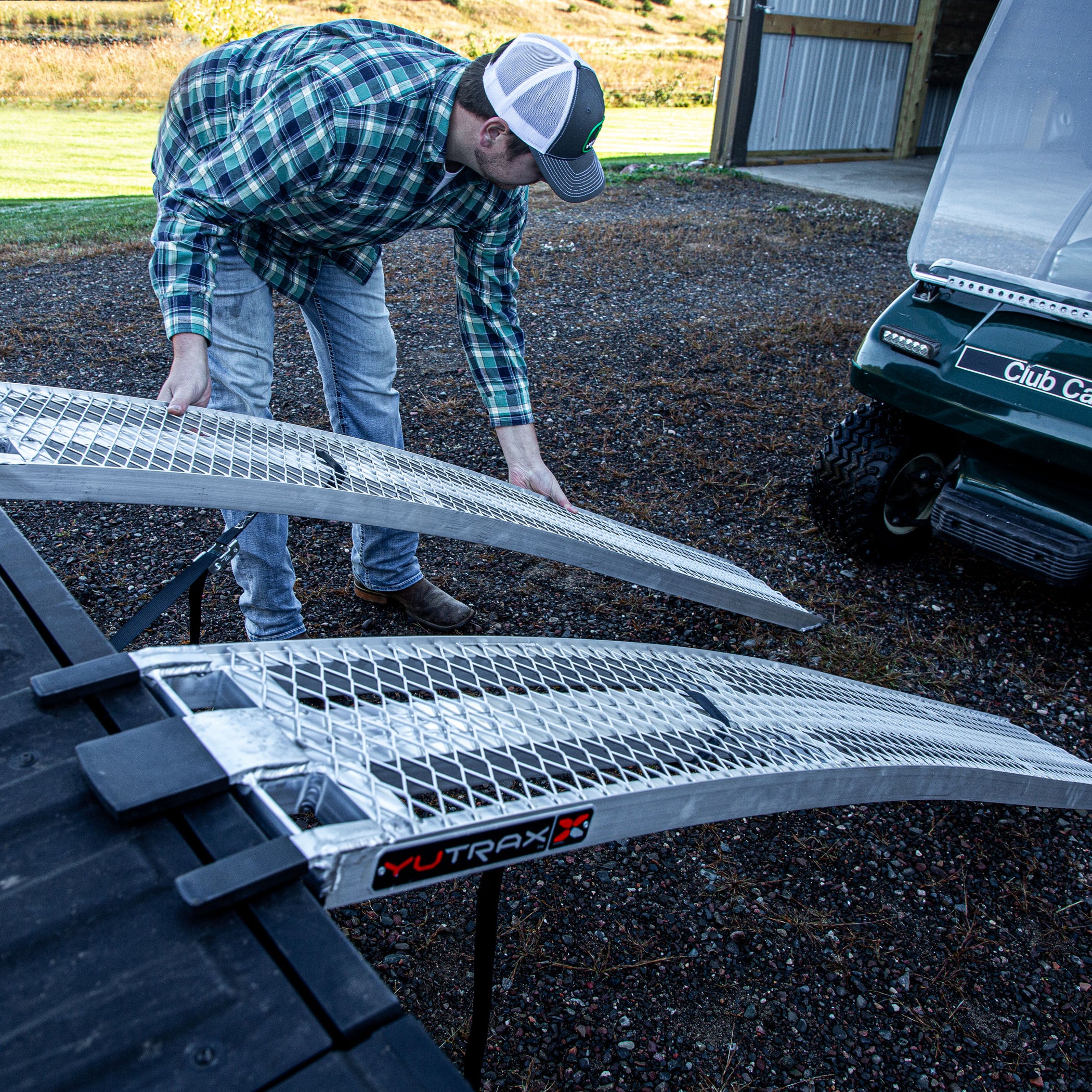 YUTRAX 83” Extreme Duty Arched Ramps, Aluminum Arch Ramps, 2500 lb ...