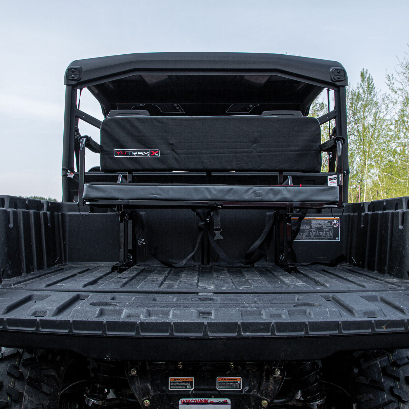 YUTRAX Universal Mount UTV Jump Seat, UTV Accessory, Increase Seating ...