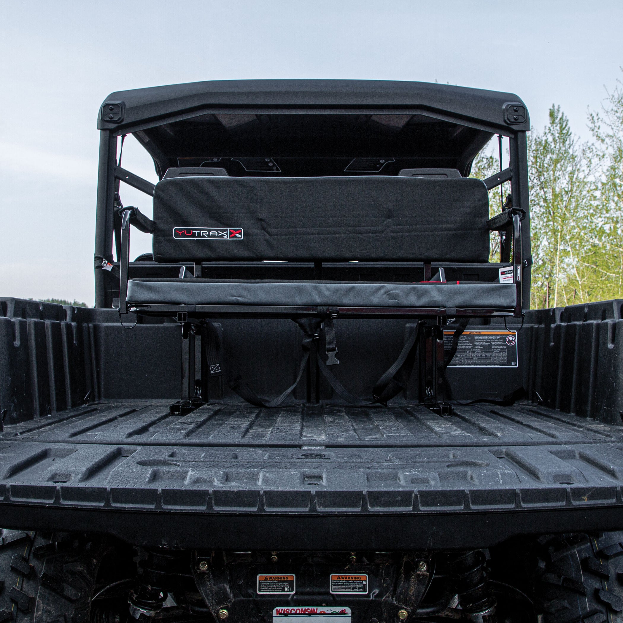 YUTRAX Universal Mount UTV Jump Seat, UTV Accessory, Increase Seating ...